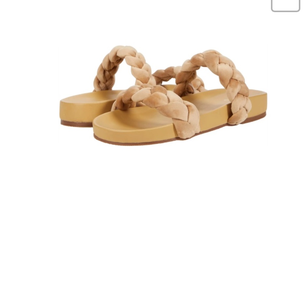 Kaanas Coco Chunky Braided Pool Slide In Suede 8 M. T… - Gem